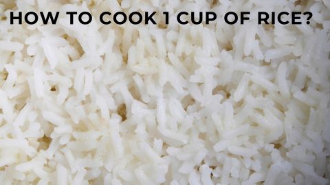 How to cook 1 cup of rice? - FOODANDKITCHENAPPLIANCES