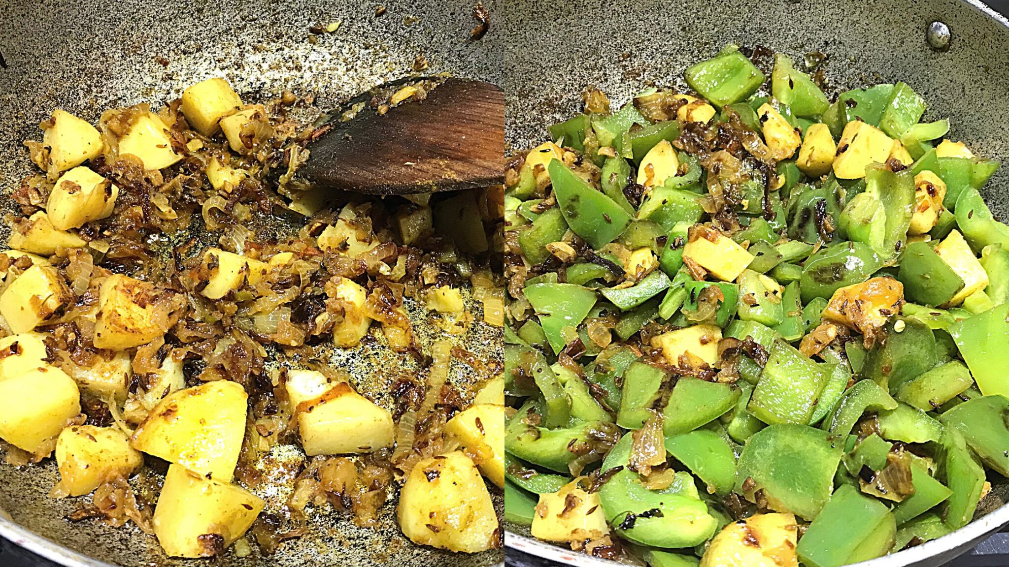 Capsicum Curry with Potato Recipe: Easy to make - FOODANDKITCHENAPPLIANCES